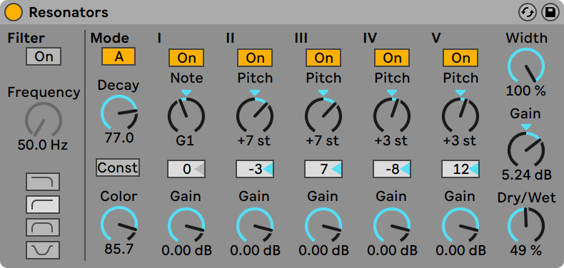 Live Audio Effect Reference — Ableton Reference Manual Version 12 | Ableton