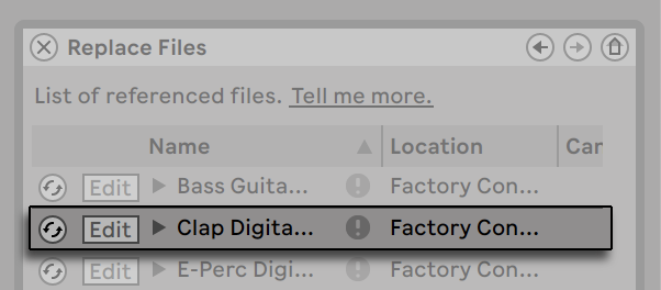 Managing Files and Sets — Ableton Reference Manual Version 12 | Ableton