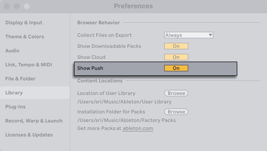 Working with the Browser — Ableton Reference Manual Version 12 | Ableton