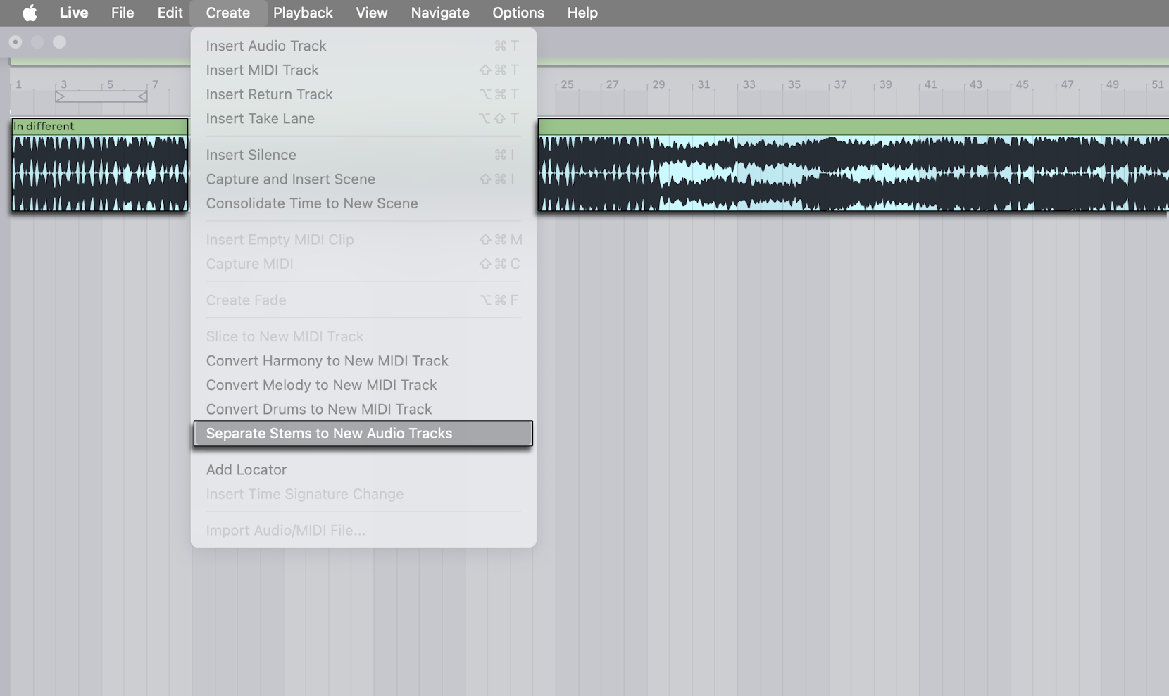 Stem Separation — Ableton Reference Manual Version 12 | Ableton