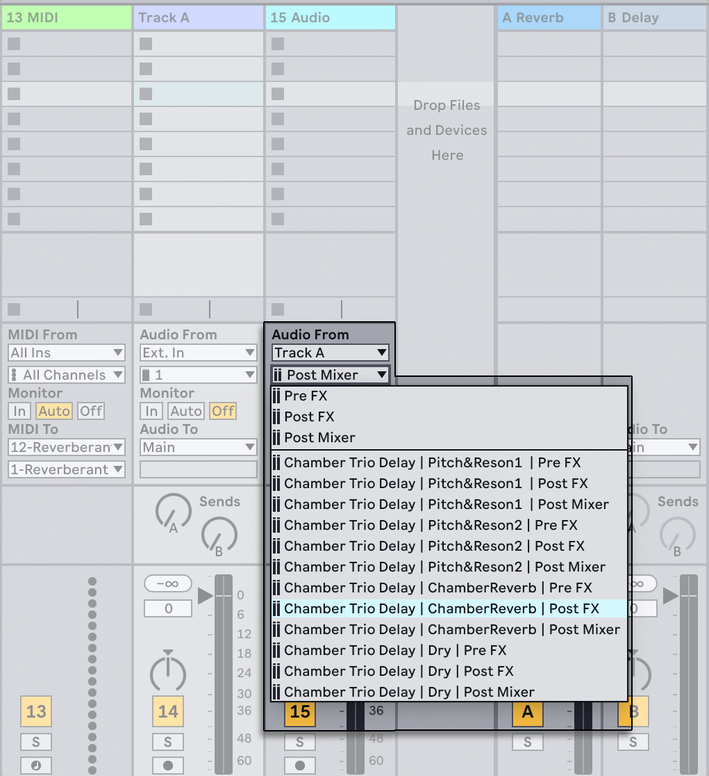 Routing and I/O — Ableton Reference Manual Version 12 | Ableton