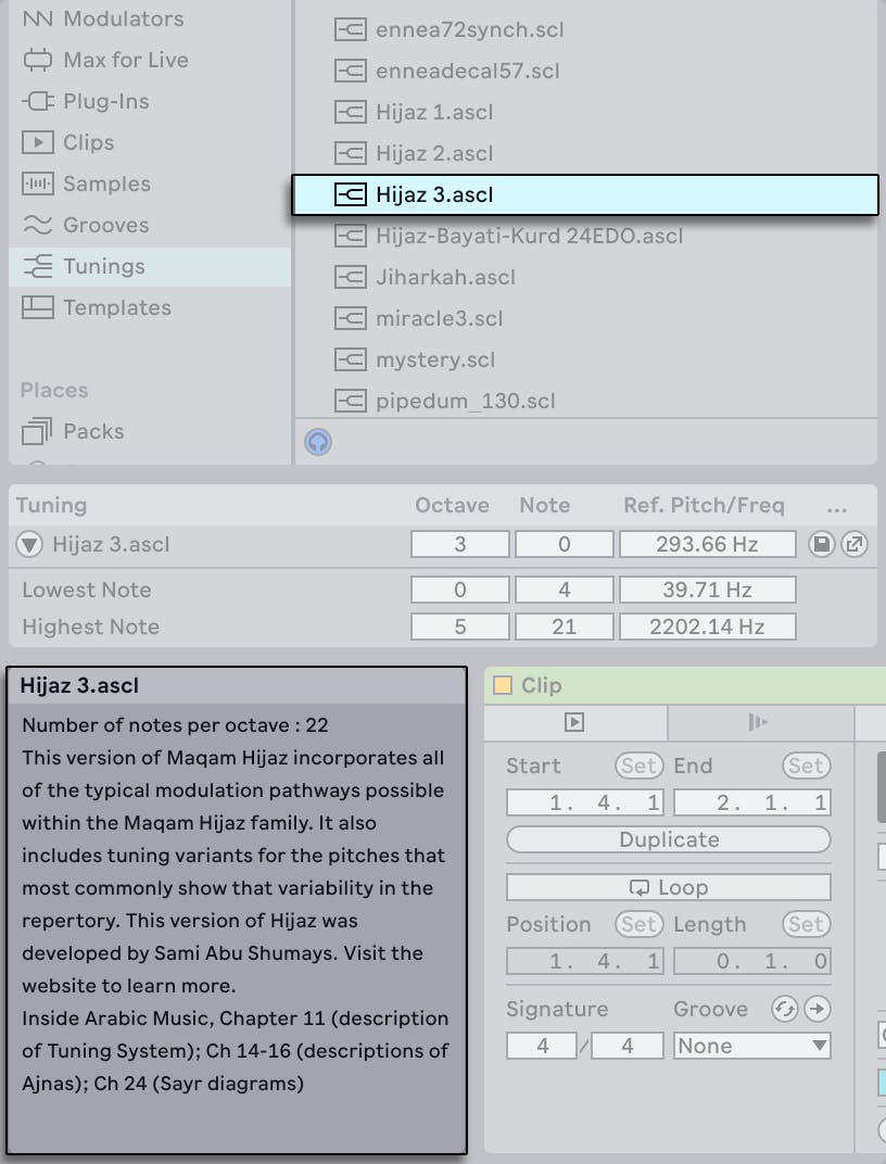 Using Tuning Systems — Ableton Reference Manual Version 12 | Ableton