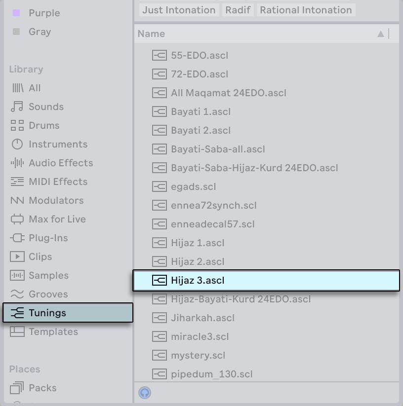 Using Tuning Systems — Ableton Reference Manual Version 12 | Ableton