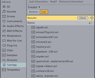 Using Tuning Systems — Ableton Reference Manual Version 12 | Ableton