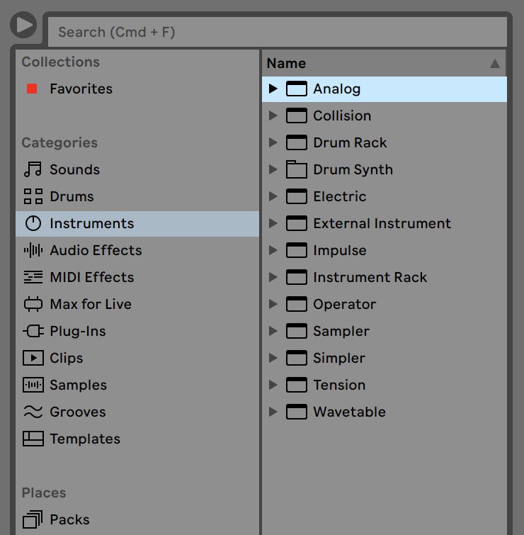 Managing Files and Sets — Ableton Reference Manual Version 11 | Ableton