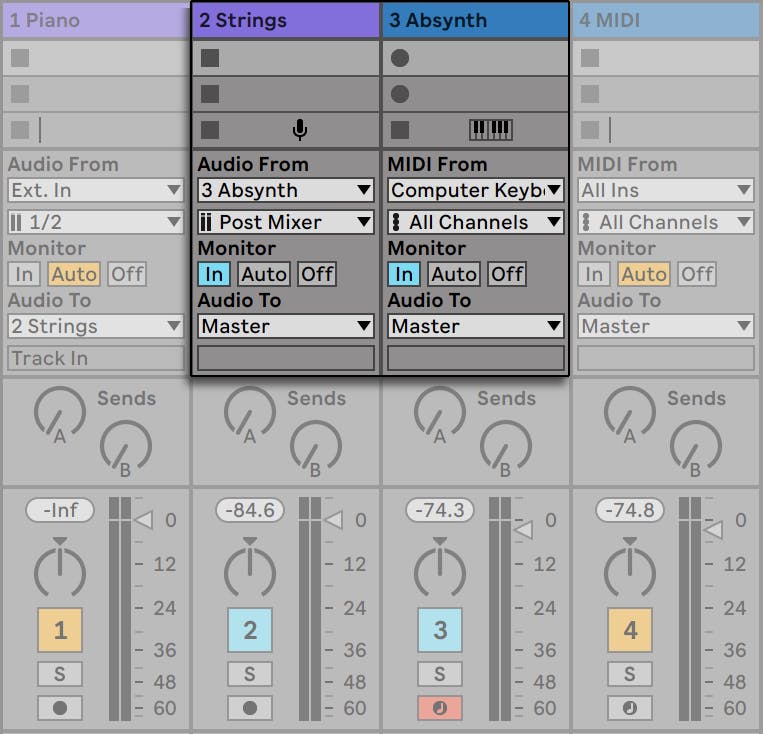 Routing y E/S — Ableton Reference Manual Version 11 | Ableton
