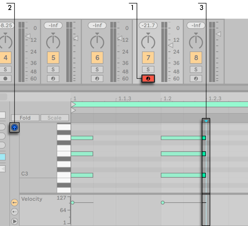 Enregistrement de nouveaux clips — Ableton Reference Manual Version 11 | Ableton